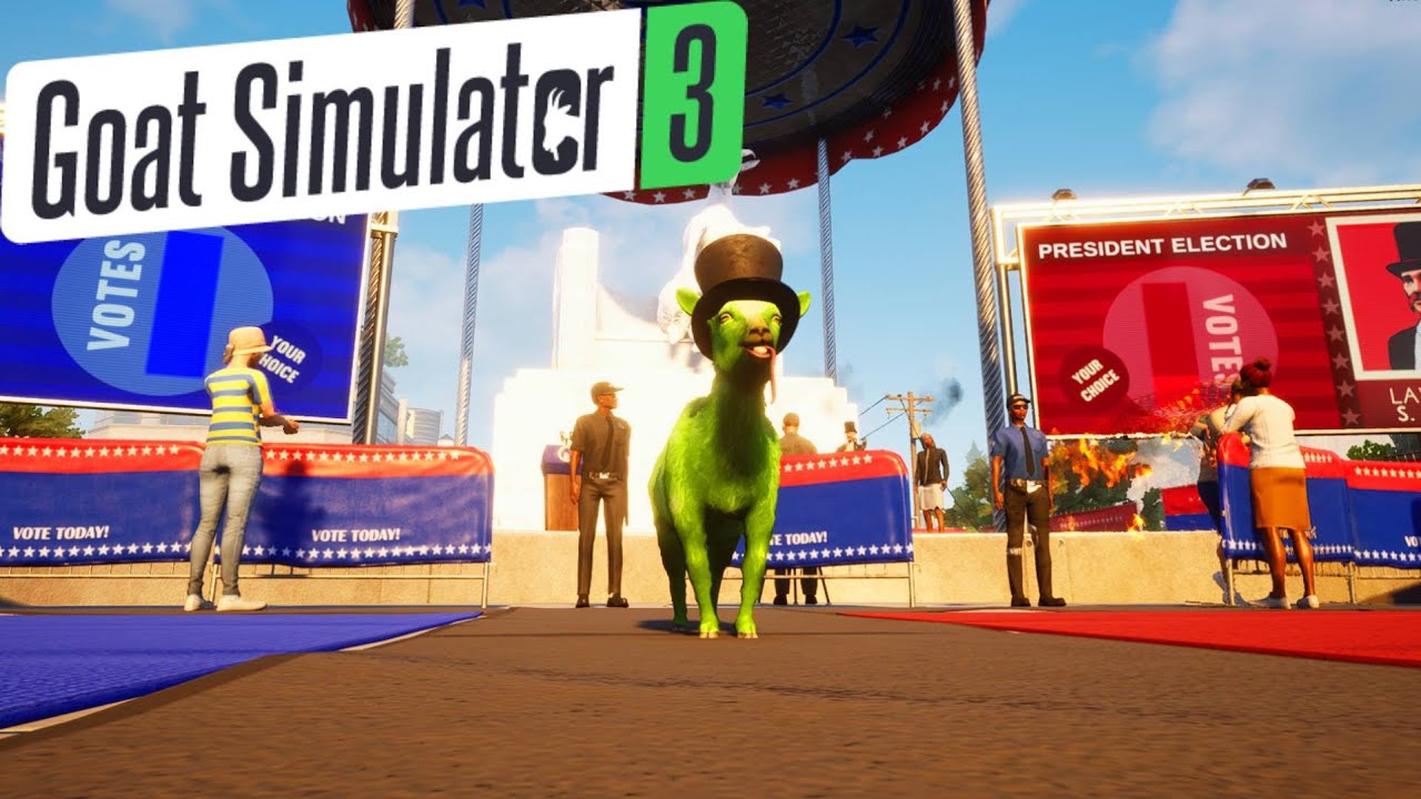 ICH wurde zum PRÄSIDENTEN GEWÄHLT in GOAT SIMULATOR 3 - YouTube