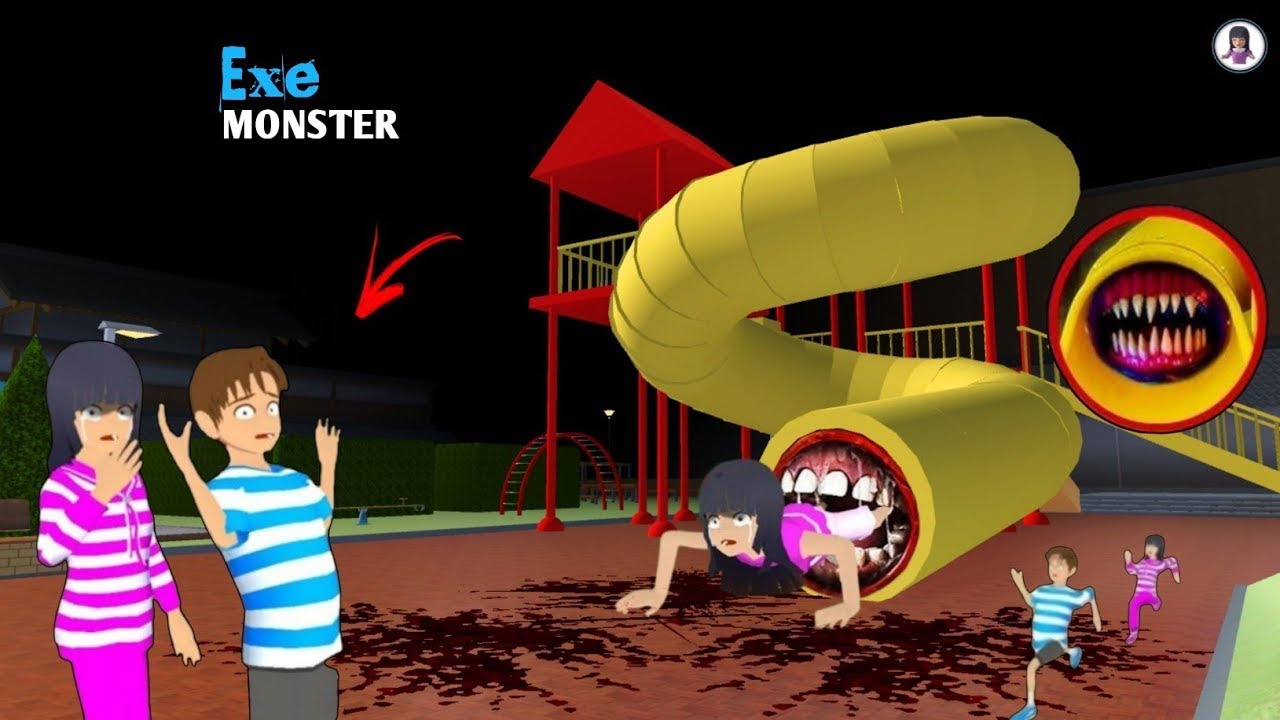 Exe Monster Zombie Eated Mio in Secret (Haunted)😱|| Sakura School Simulator Drama👺 - YouTube