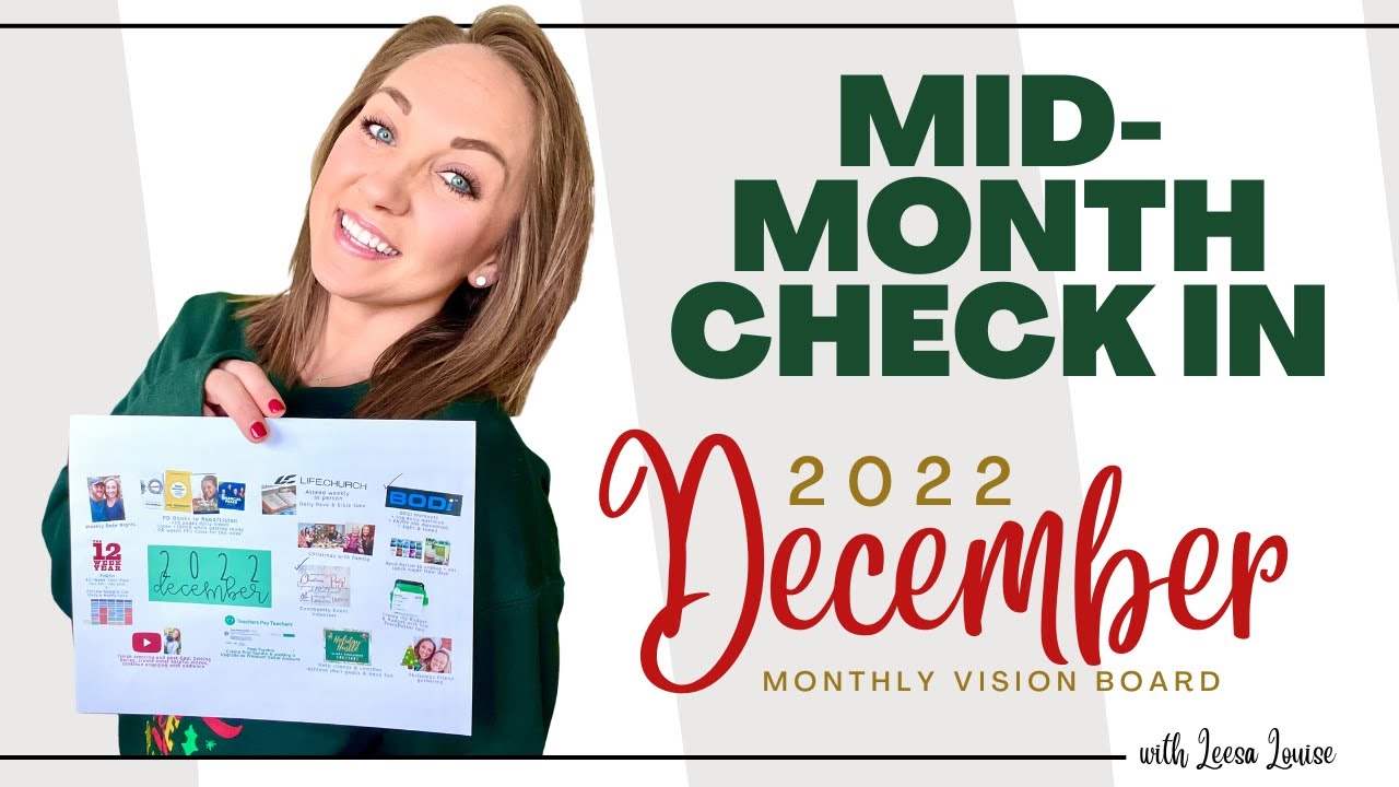 December 2022 Mid Month Check In | Getting Through the Holidays with a ...