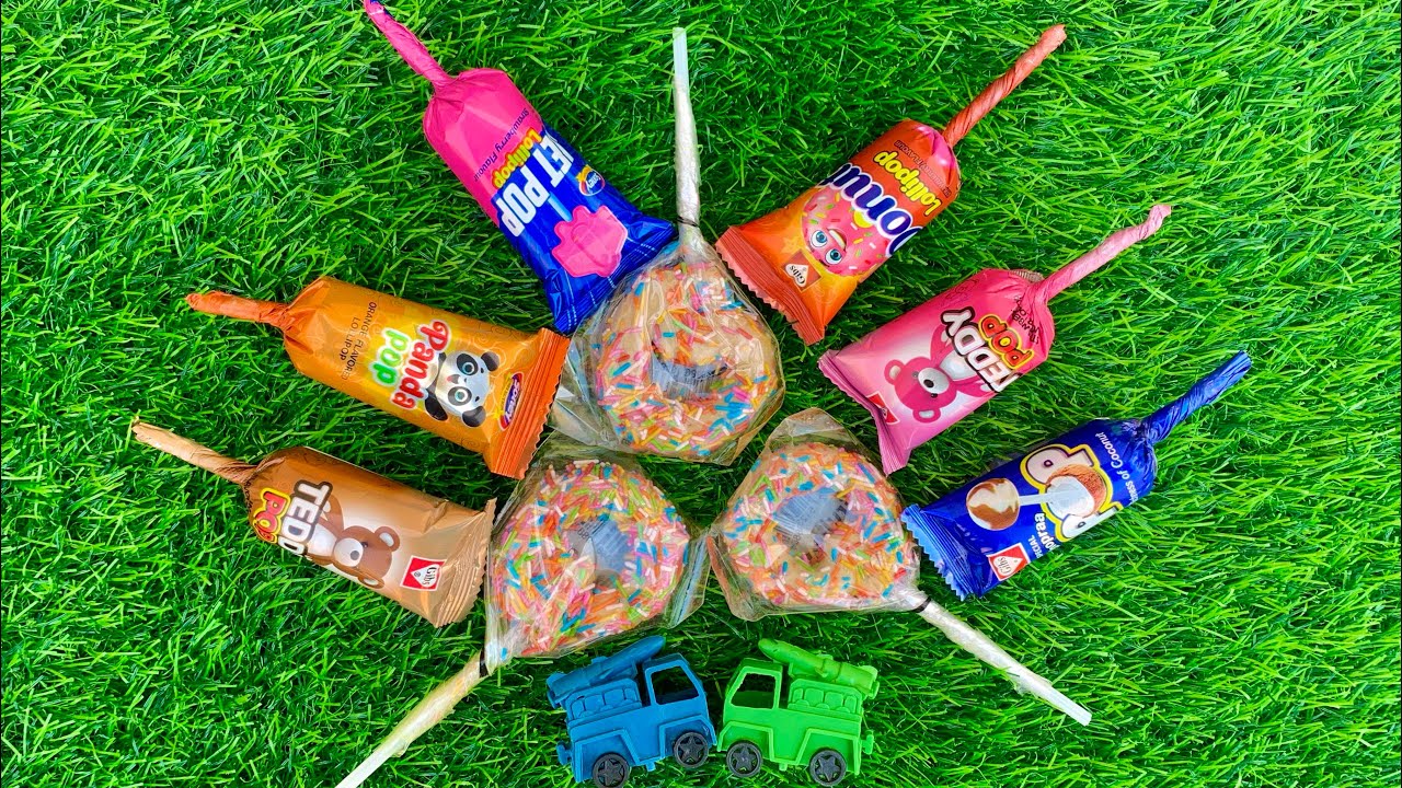 Lollipops Unpacking ASMR 🍭Chupa ChupsBig Babol, Alpenliebe Lollipop ...