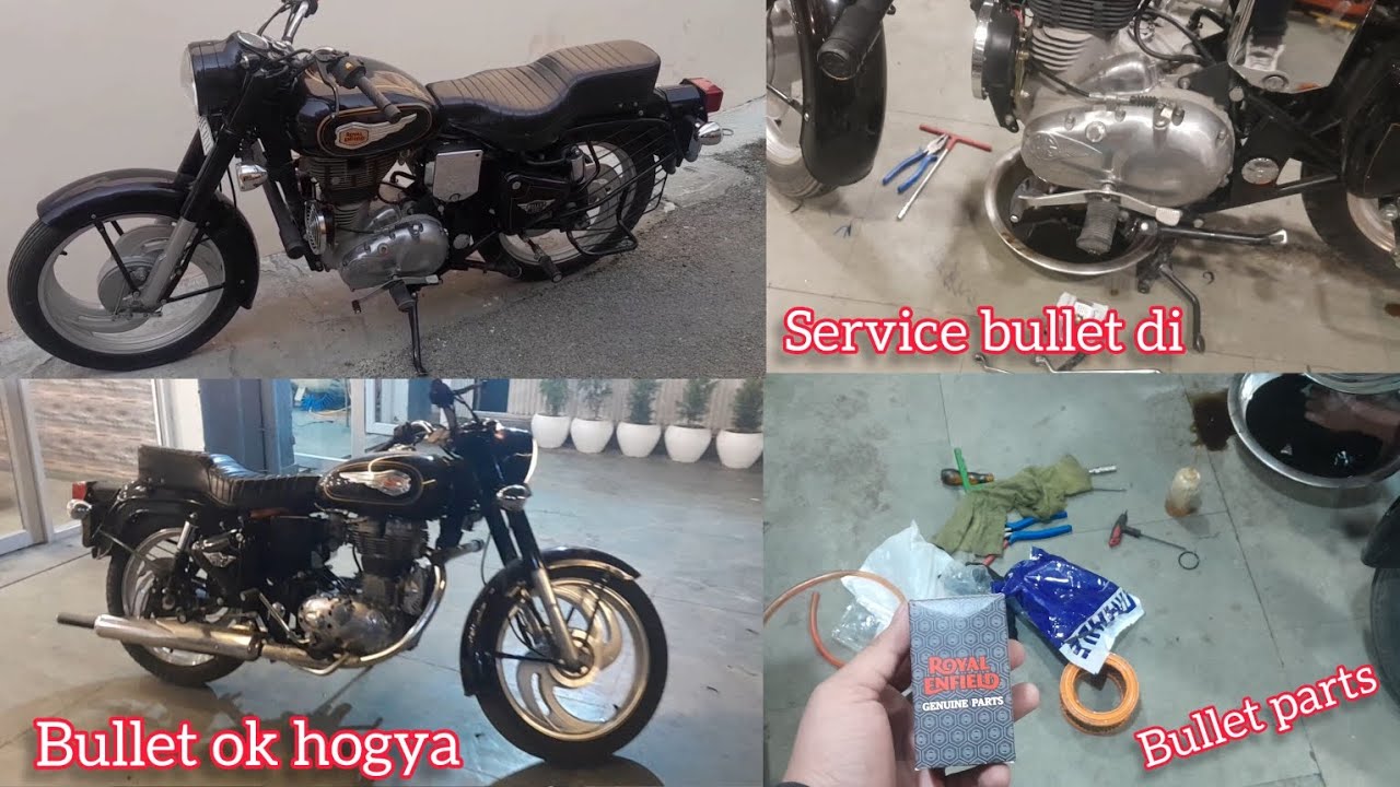 Bullet di service hogyi ajj 💯 BULLET engine silent 🔥 bullet service ...