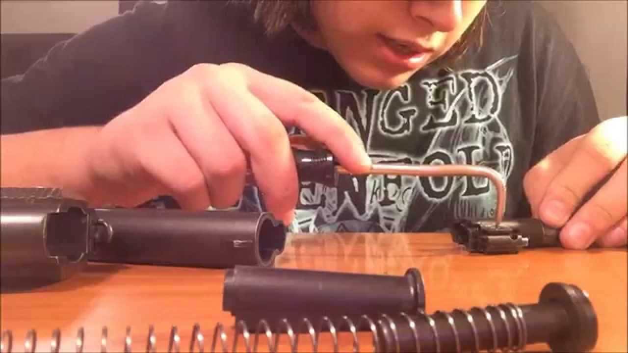 how to disassemble a m1911 a1 gbb - YouTube