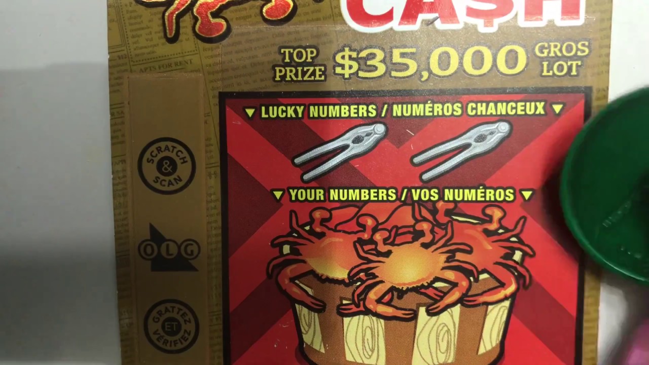 NEW!!!CRAB CASH, instant scratch ticket, Ontario Lottery and gaming ...