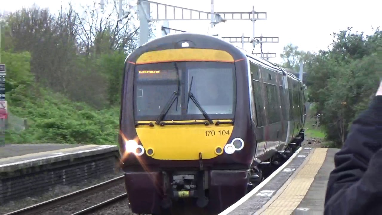 ***RARE*** Cross Country Turbostar class 170 No 170104 Returns From ...