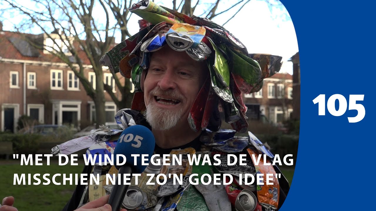 In zwerfblikjes jurk een halve marathon uitlopen: "Ik had binnen 100 ...