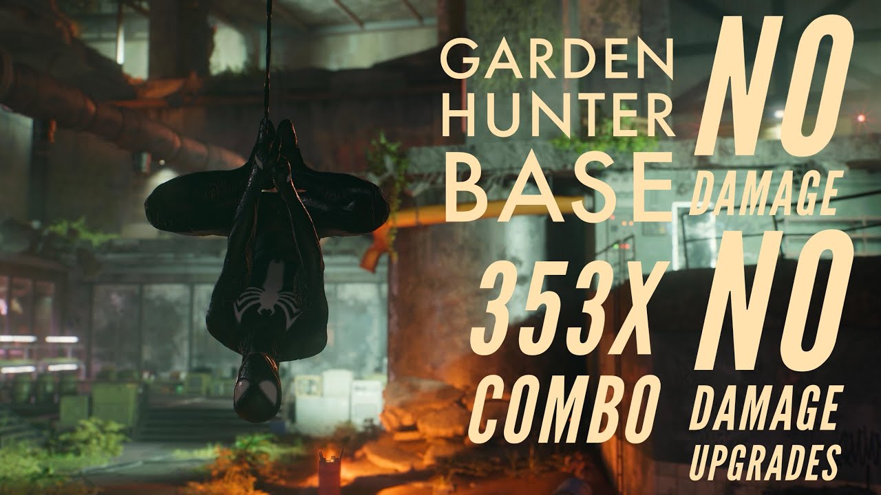 Marvel Spider-Man 2 Garden Hunter Base No Damage/Damage Upgrades - YouTube