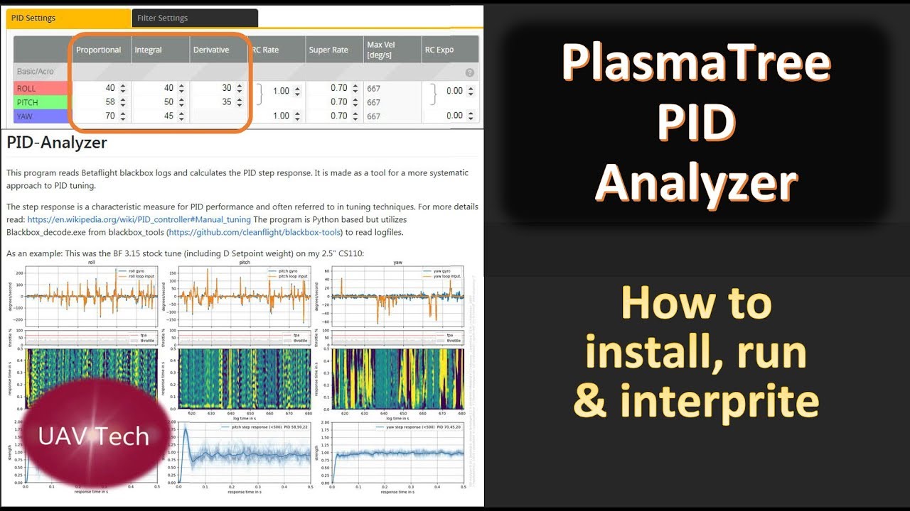 How to use the PlasmaTree PID Analyzer - YouTube