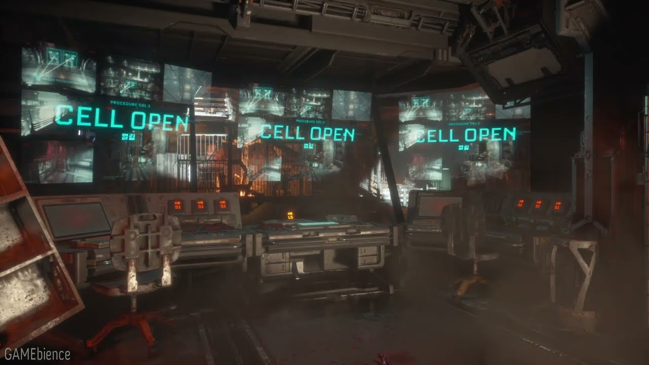 3 Hour - The Callisto Protocol - Cell Block Control Room Ambience - YouTube