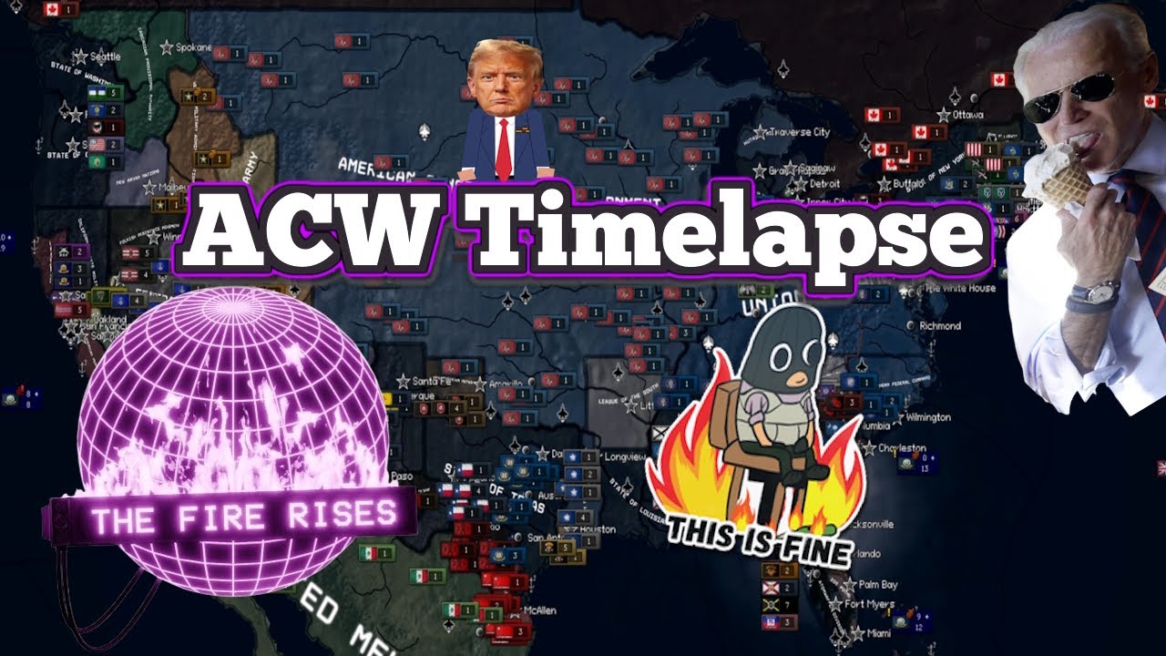 The American Civil War in TFR – The Fire Rises (HOI4 Timelapse) - YouTube