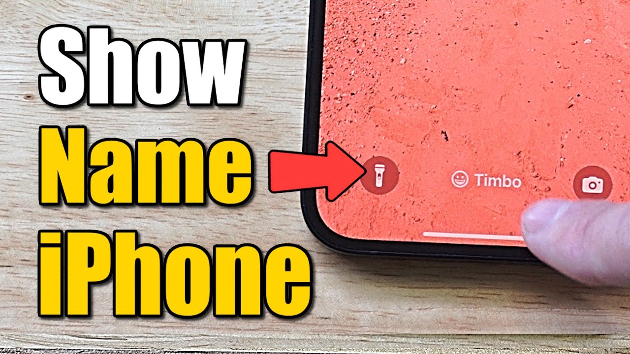 How to Show Name on Lock Screen iPhone (Easy Method) - YouTube