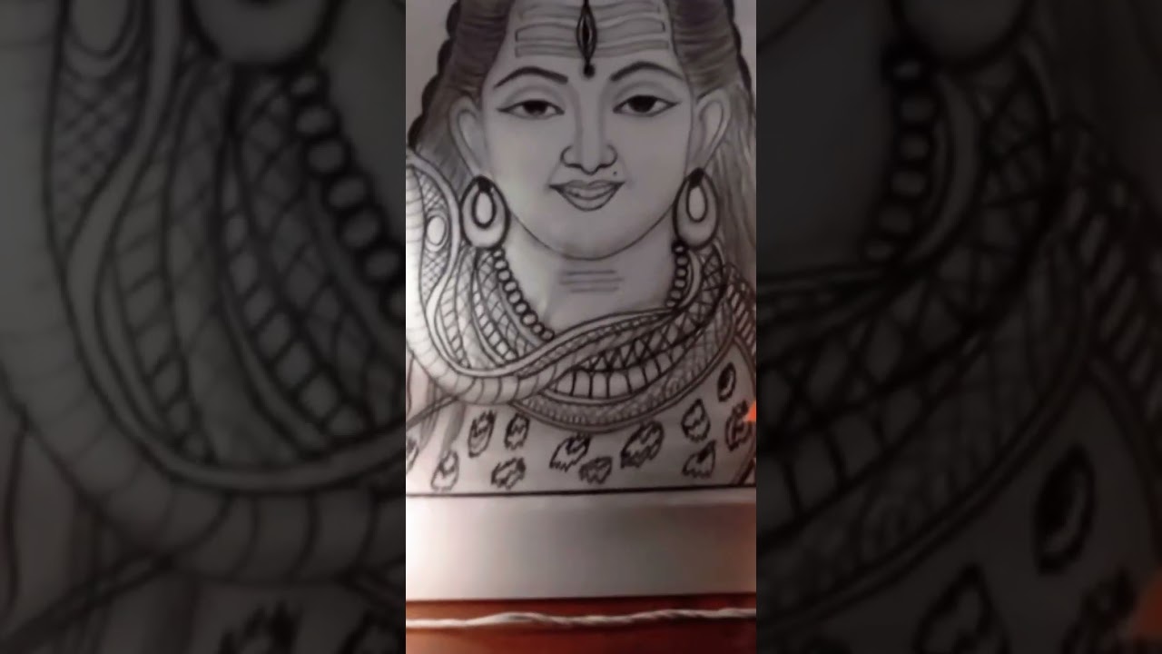 How to make of shiv drawing ... ️☺️😍👍🏻 - YouTube