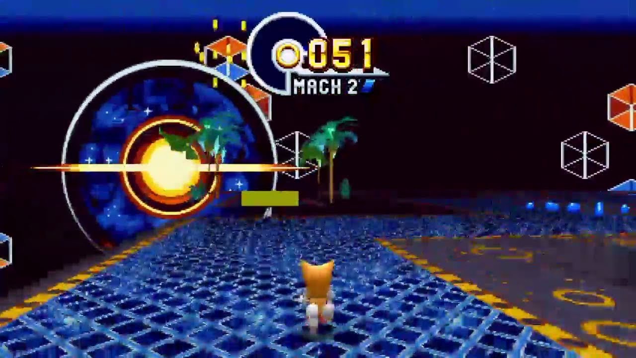 Sonic Mania Special Stages Completed Backwards - YouTube