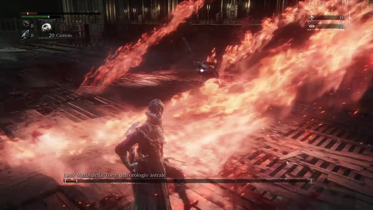 Bloodborne™: Lady Maria Boss Fight - YouTube