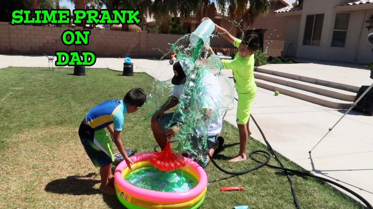 SLIME PRANK on DAD | GETTING EVEN - YouTube