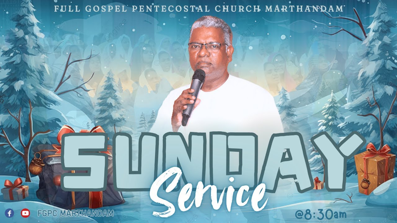 🔴Live | SUNDAY SERVICE | FGPC MARTHANDAM |29-12-2024 | Pr. T. JAYA ...