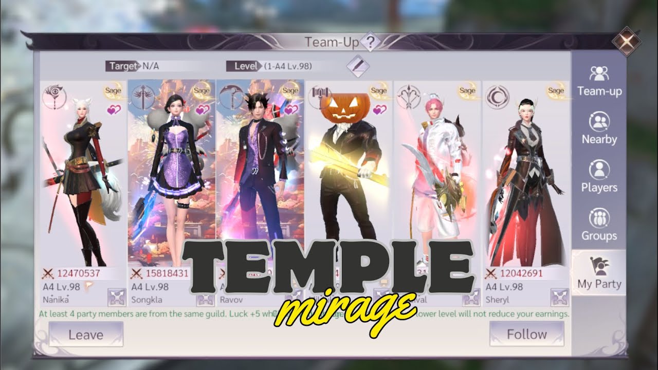 Perfect World Mobile VNG : Temple Mirage [Elemental Mirage] - YouTube