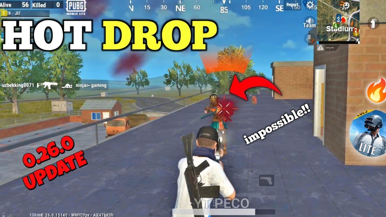 Hot drop 🔥!! | 1v4 Gameplay pubg mobile lite | bgmi lite - YouTube