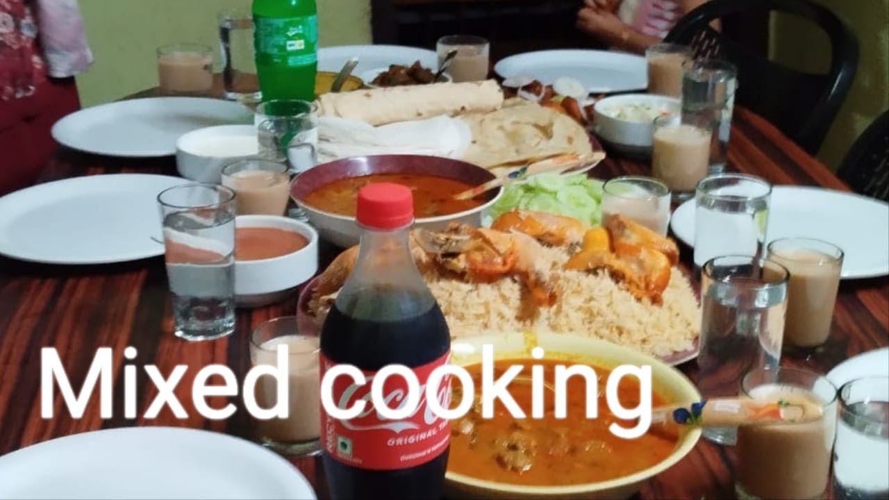 Mixed cooking/ mixed food - YouTube
