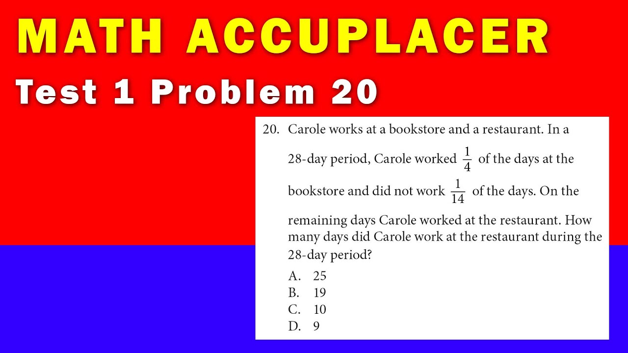 Math Accuplacer Test 1 Problem 20 YouTube math-accuplacer-test-1-problem-20-youtube