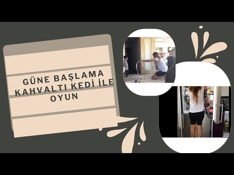 Güne başlama/ Kahvaltı / Kedi ile oyun oynadık #vlog #günlükvlog