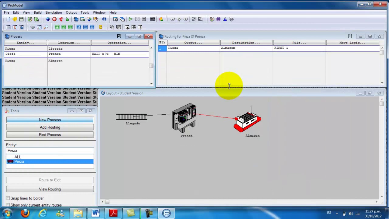 Ejercicio#1 PROMODEL | Simulación - YouTube