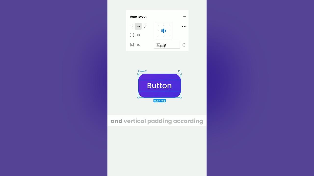 Responsive button using auto layout in figma.#uiux #uidesign #Autolayout #tutorial #webdesign ...