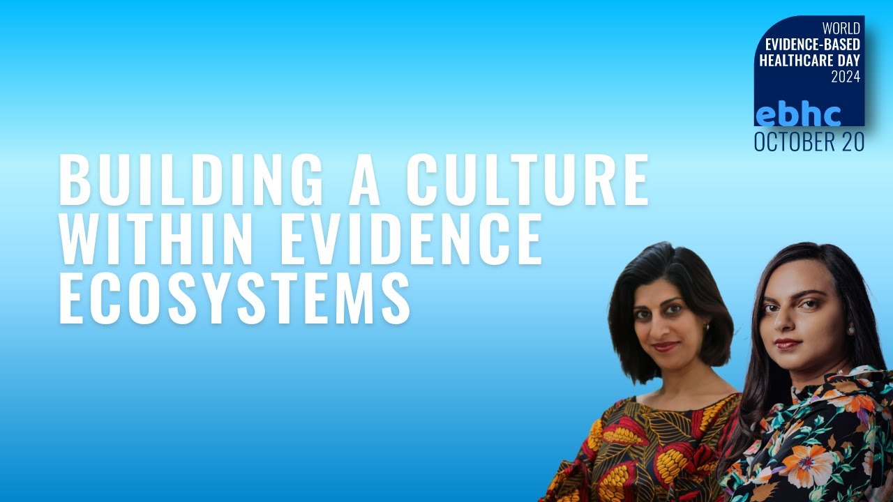 Building a culture within evidence ecosystems - YouTube