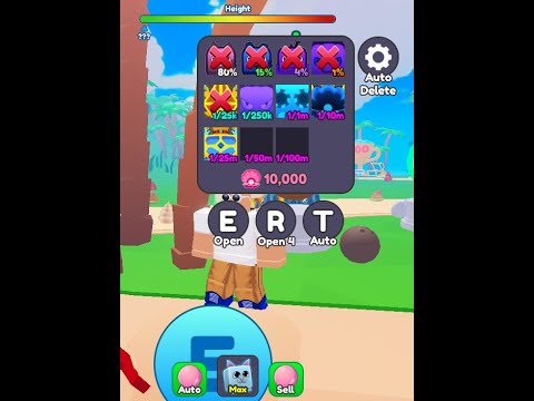 how to hatch and open treasure chest in bubble gum clicker - YouTube