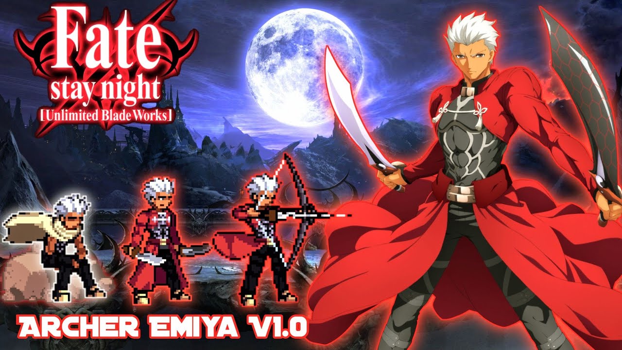 Archer Emiya V1.0 by @DryMugen_89 | New Release | AI Fight | Mugen Jus ...