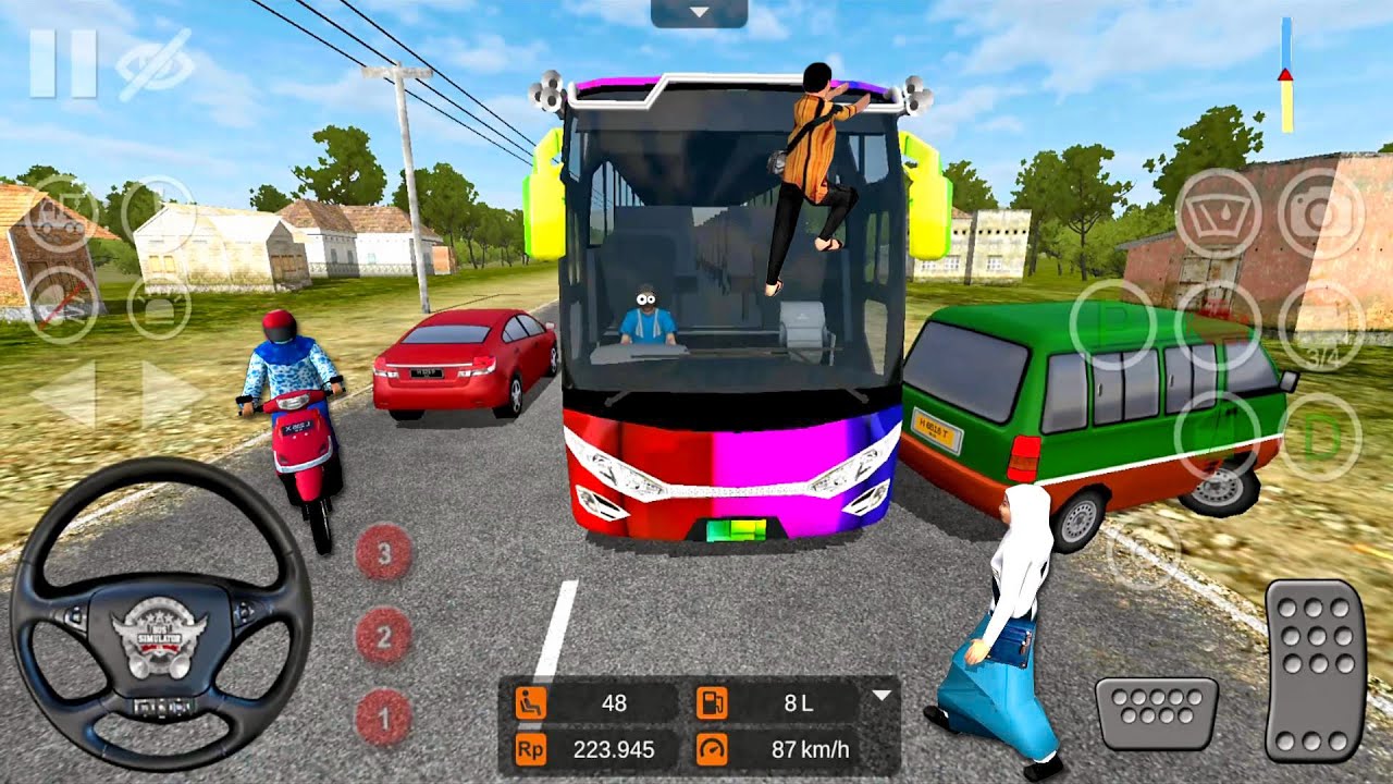 Bus Simulator Indonesia #31 Dangerous Driver in BUSSID! Android ...