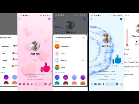 How to customize messenger themes/ Messenger Newest Update 2020/ New ...