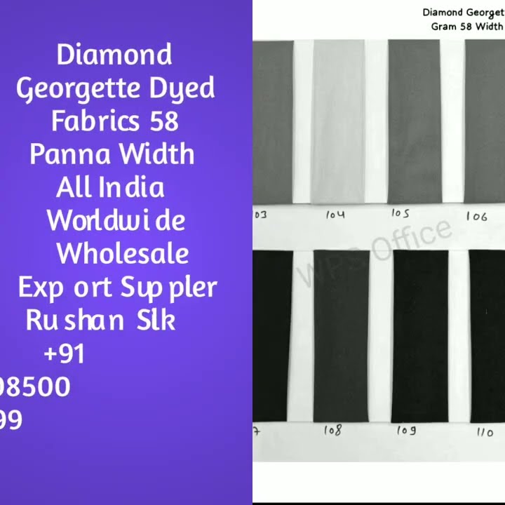 Diamond Georgette Dyed Fabrics 58 Panna Width All India Worldwide ...