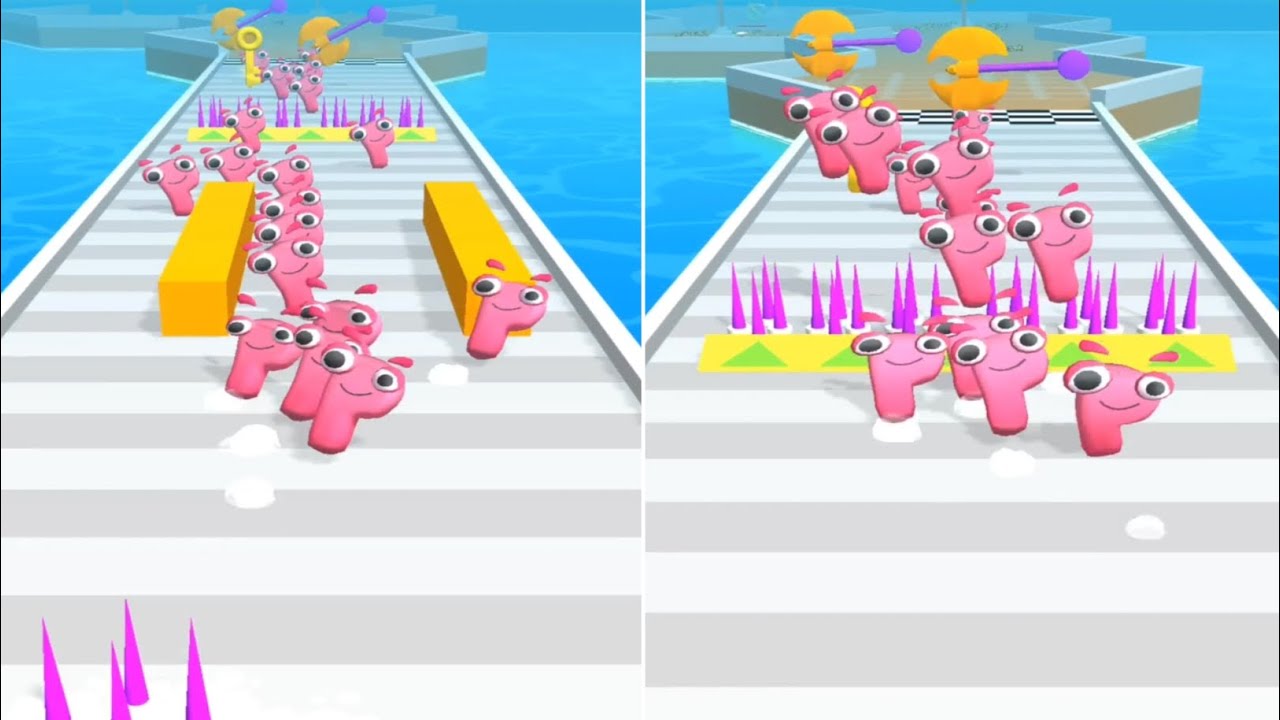 Alphabet Lore ABC Run Vs Merge Alphabet Fight Battle - YouTube