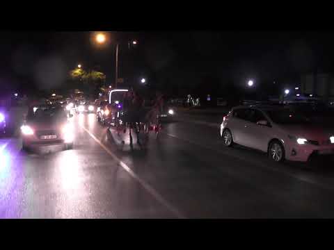 PAYTONLA KONVOY ATLARA ARABA CARPTI