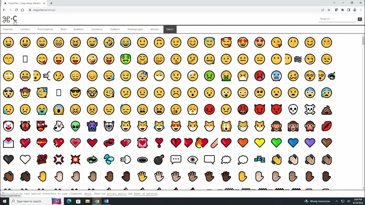 Copying Special Characters and Symbols - YouTube