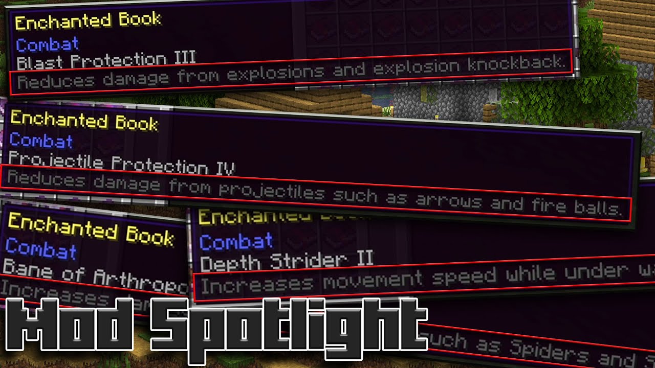 Enchantment Descriptions For New and Old Players! - Minecraft Mod ...