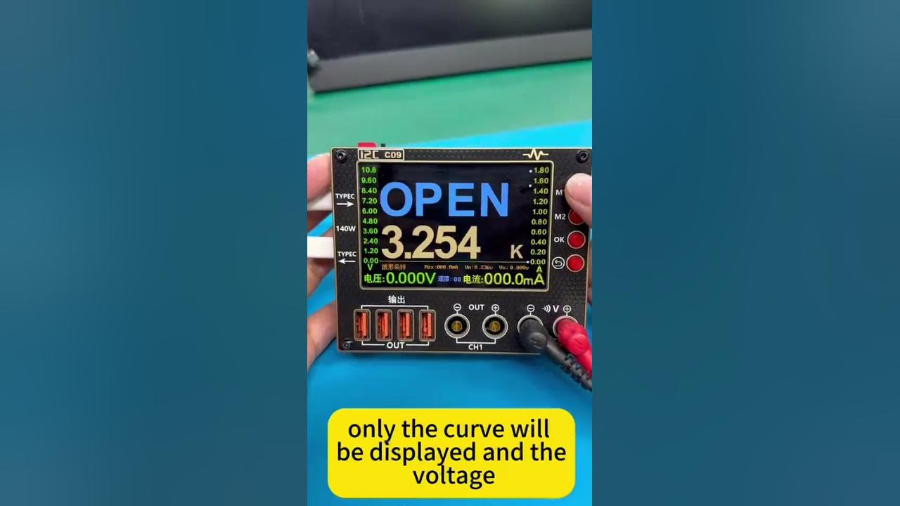Detailed Setting Function For I2c C09 Digital Waveform Ammeter Youtube