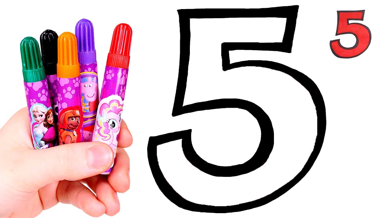Aprendemos los Números coloreando 🌈🔢 Vídeos para niños - YouTube
