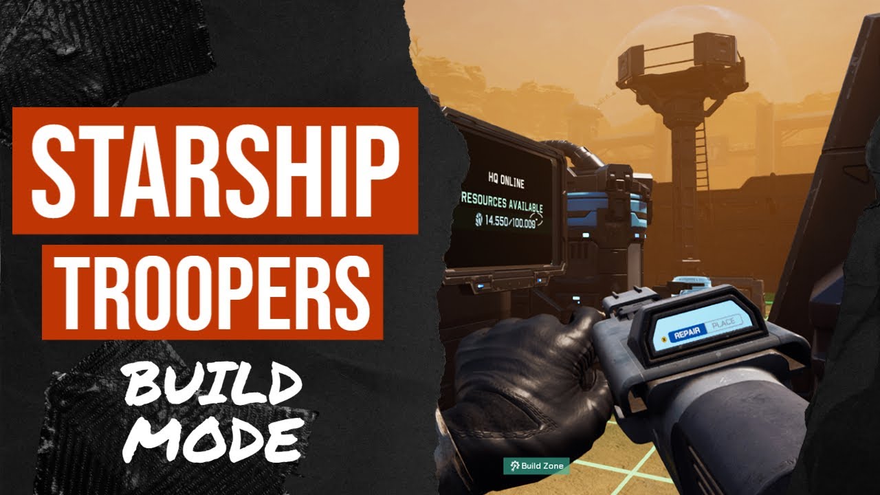 How to build in starship troopers extermination boot camp build mode tutorial - YouTube