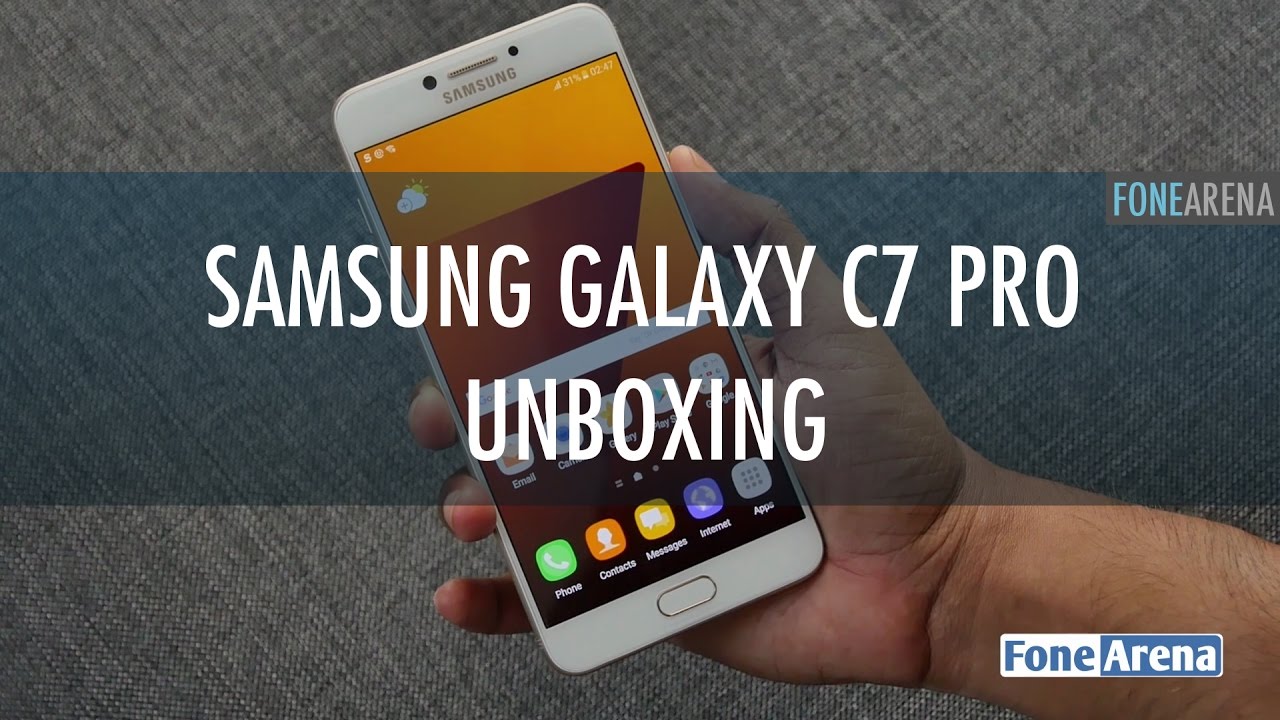 Samsung Galaxy C7 Pro Unboxing - YouTube