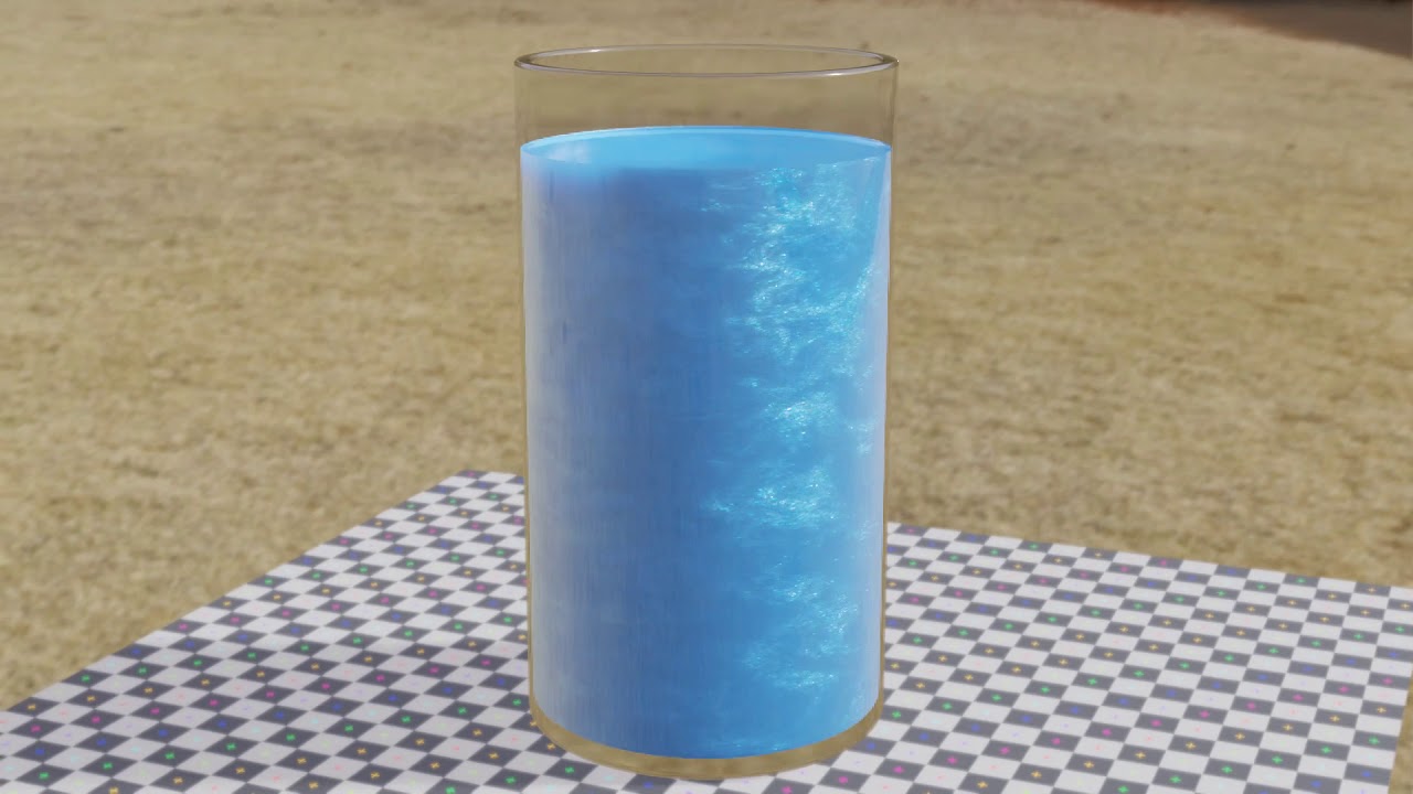 Rheoscopic fluid material experiment - YouTube