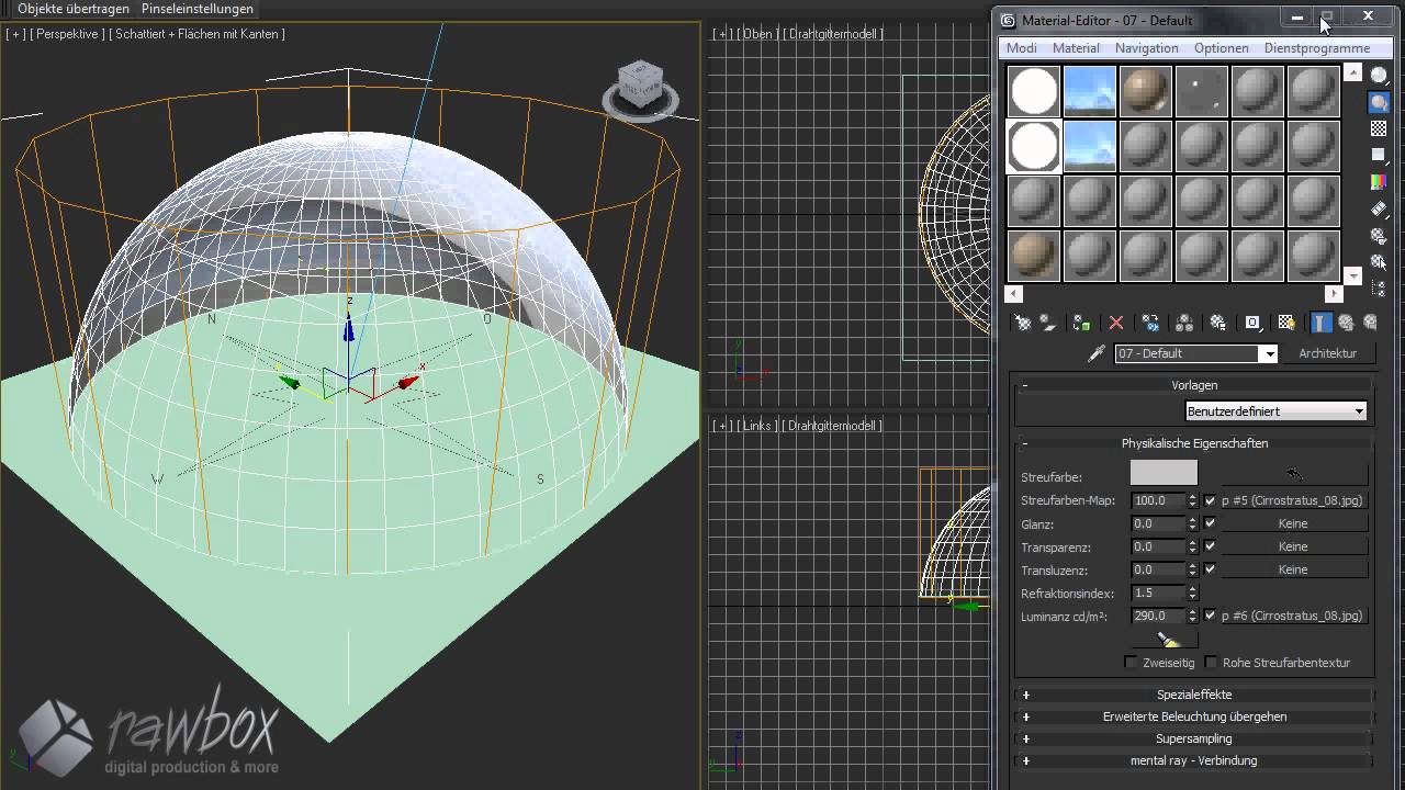 HDR Skydome with Mental Ray - Tutorial - YouTube