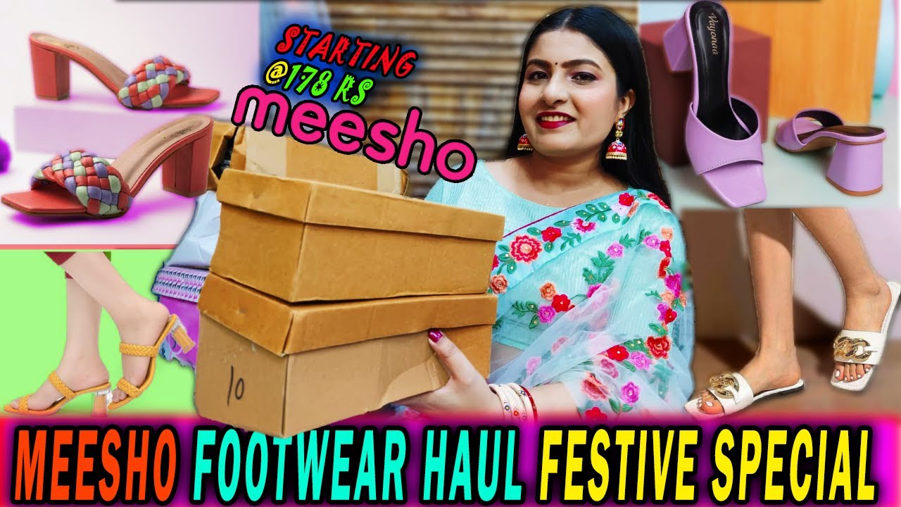 Meesho Footwear Haul Starting 178 Rs | Meesho Latest Flats\Heels\Jutti ...