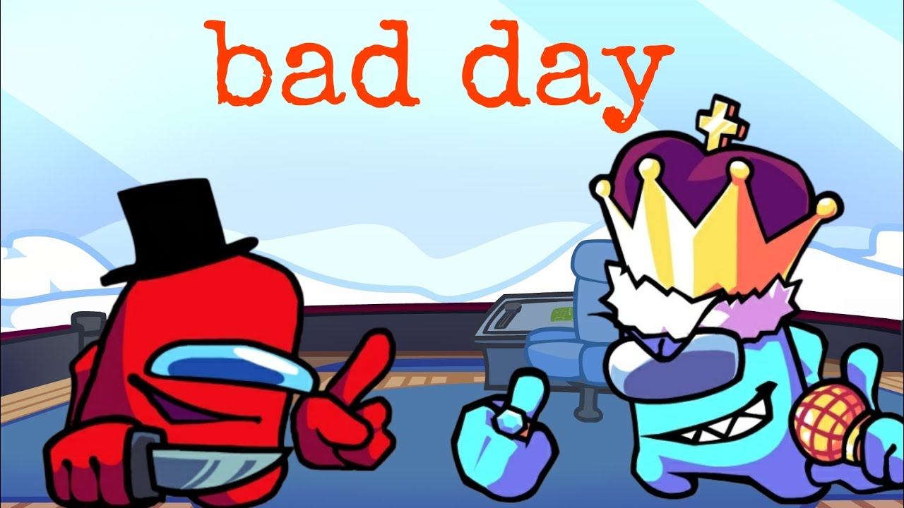 fnf bad day but red mungus and power sings it - YouTube