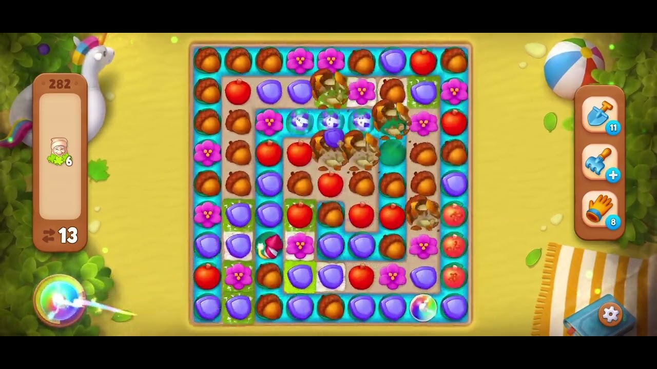 Gardenscapes - level 282 - YouTube
