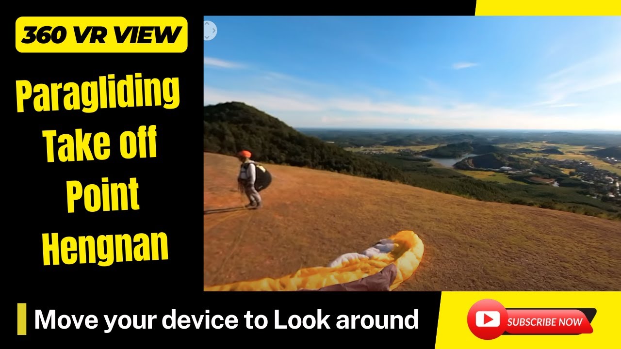5.7K 360VR Video Paragliding Take off Point #shorts - YouTube