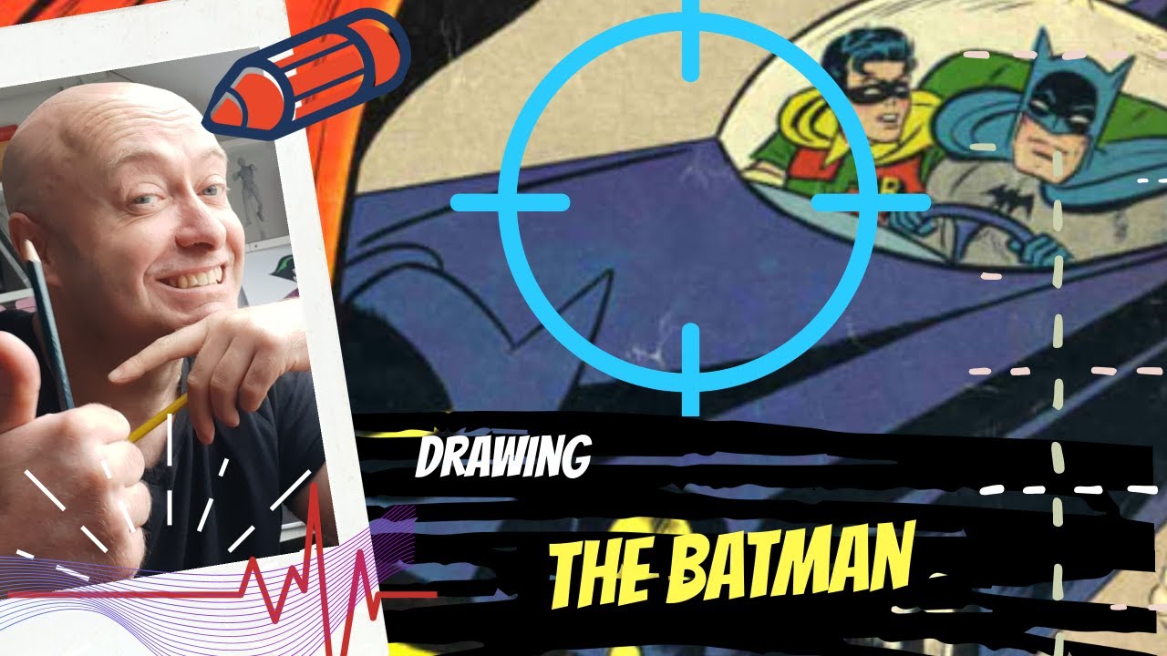 Drawing The Batman With Full Commentary - Batman Cartoon - YouTube