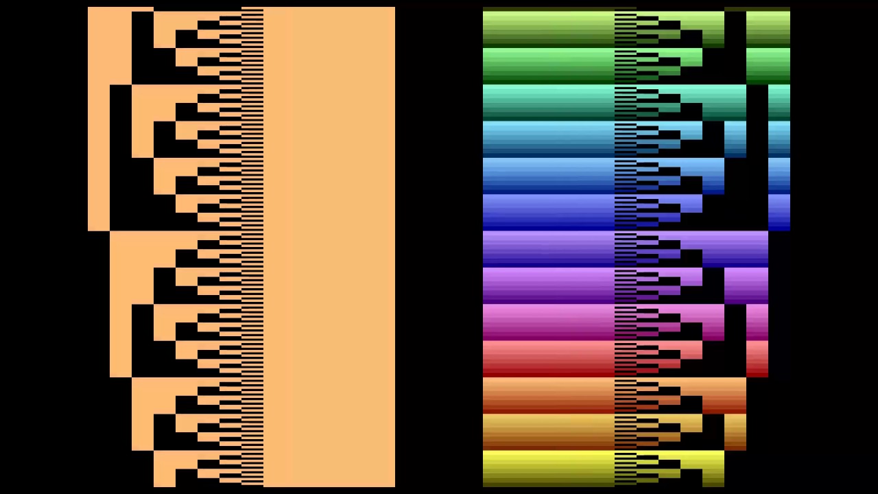 ATARI 2600 Colors Demo PD a26 - YouTube
