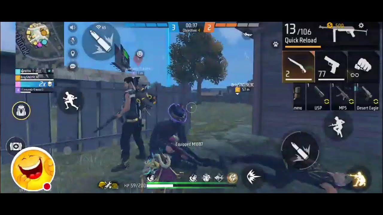 Free Fire Playing Cs Pushing #game Play #ff Playing - YouTube