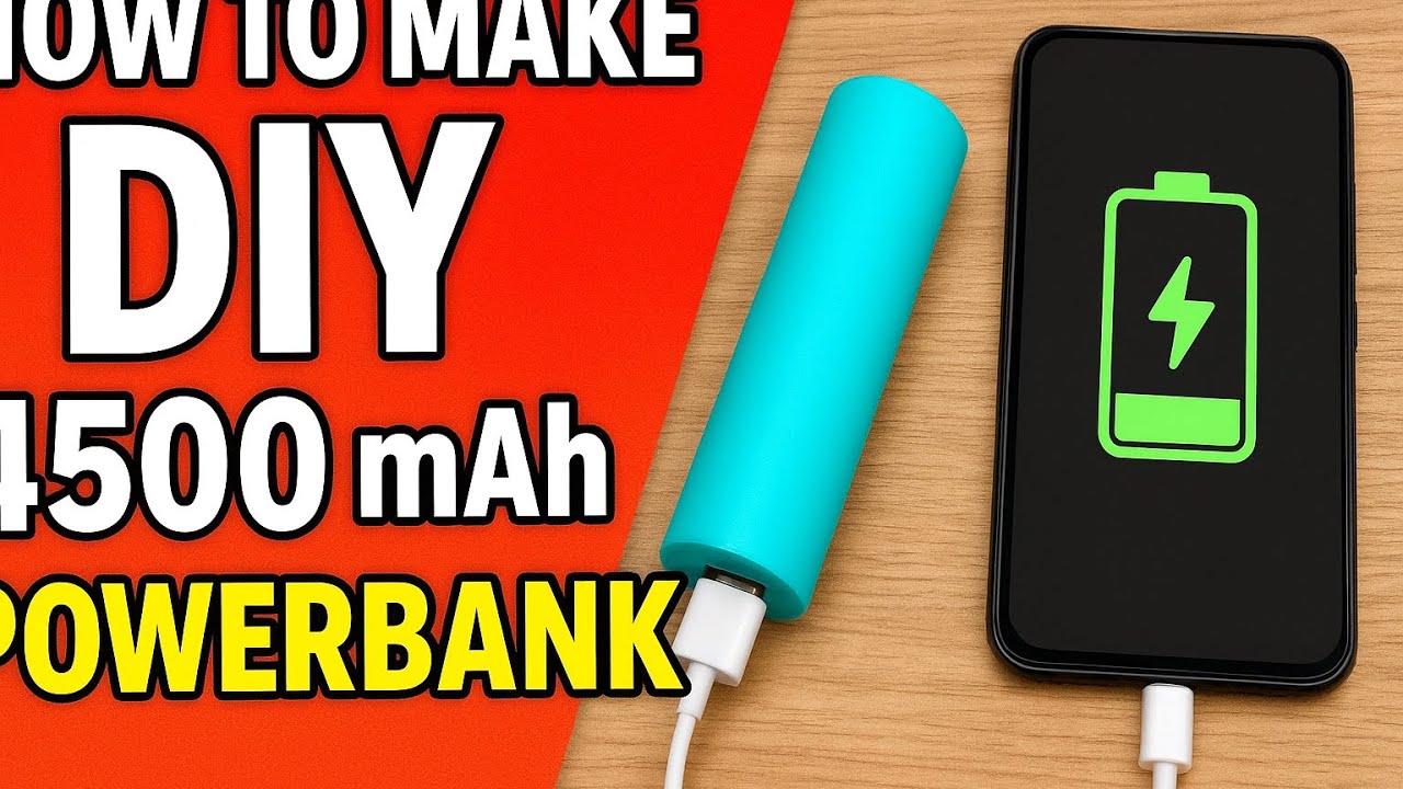 How to Make Power Bank | DIY 4500 mah Power Bank - YouTube